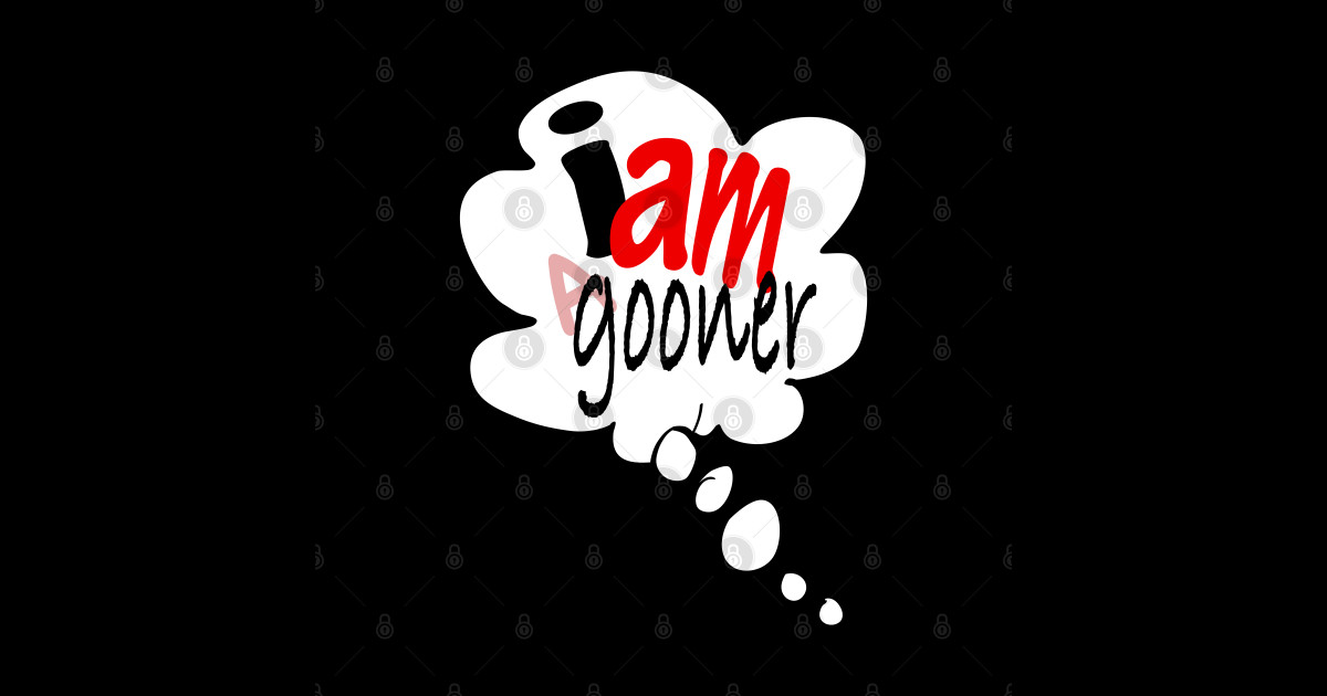 I’m a gooner - Gooner - Sticker | TeePublic