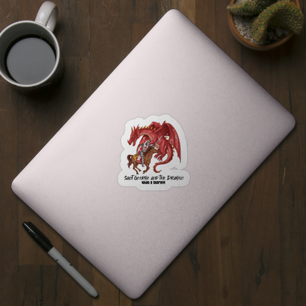 Saint George And The Dragon - Saint George - Sticker | TeePublic