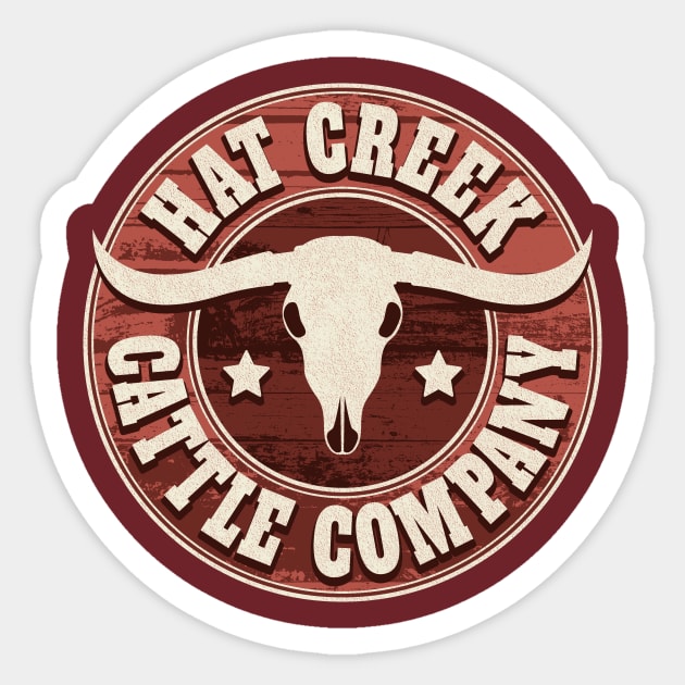 Hat Creek Cattle Company Logo - Western - Sticker | TeePublic