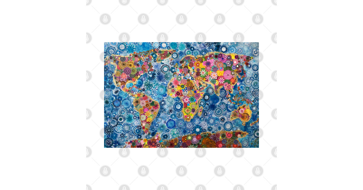 Spirograph World Map, the sequel: a Patterned Spirograph Collage ...