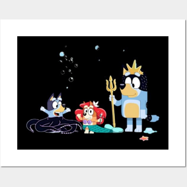 Under the Sea Bluey - Bluey - Posters and Art Prints | TeePublic