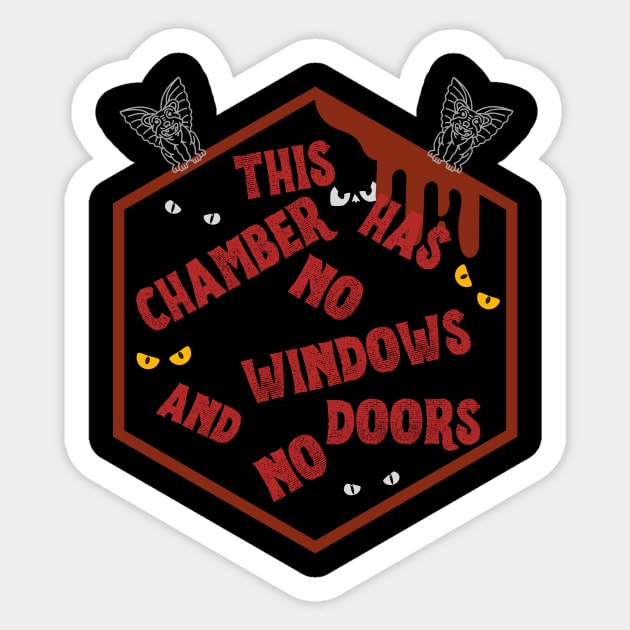 This Chamber Has No Windows and No Doors - Haunted Mansion - Sticker ...