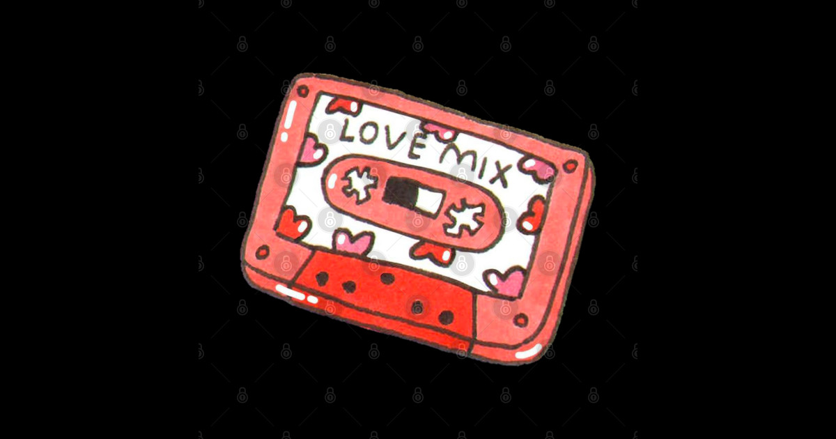 lovely mix///Drawing for fans - Mixtape - Sticker | TeePublic
