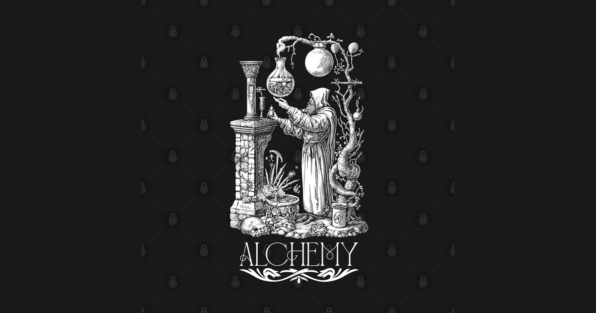 Alchemy, Alchemical Symbolism, Hermes Trismegistus - Alchemy - T-Shirt ...