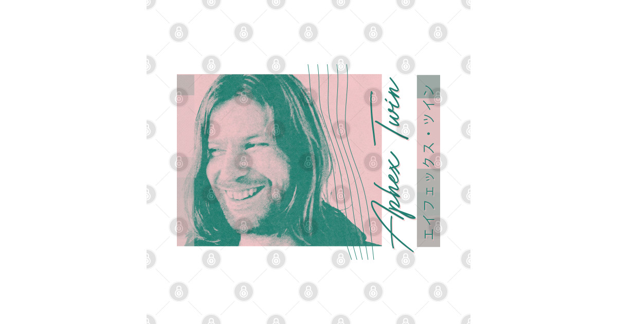 Aphex Twin ••••••••• Aesthetic Retro Fan Design - Aphex Twin - T-Shirt ...