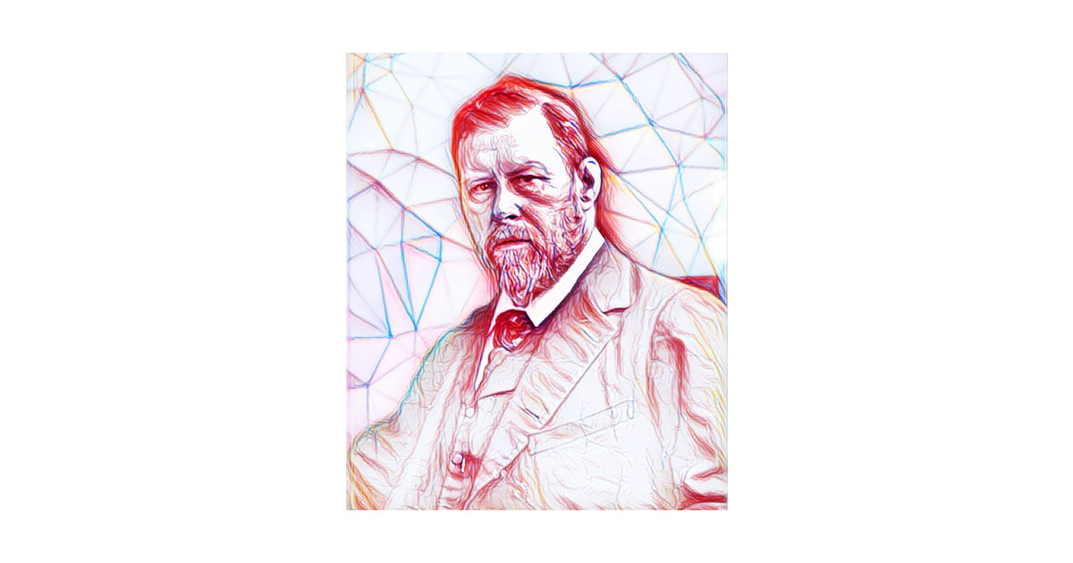 Bram Stoker Portrait | Bram Stoker Artwork Line Art - Bram Stoker - T ...