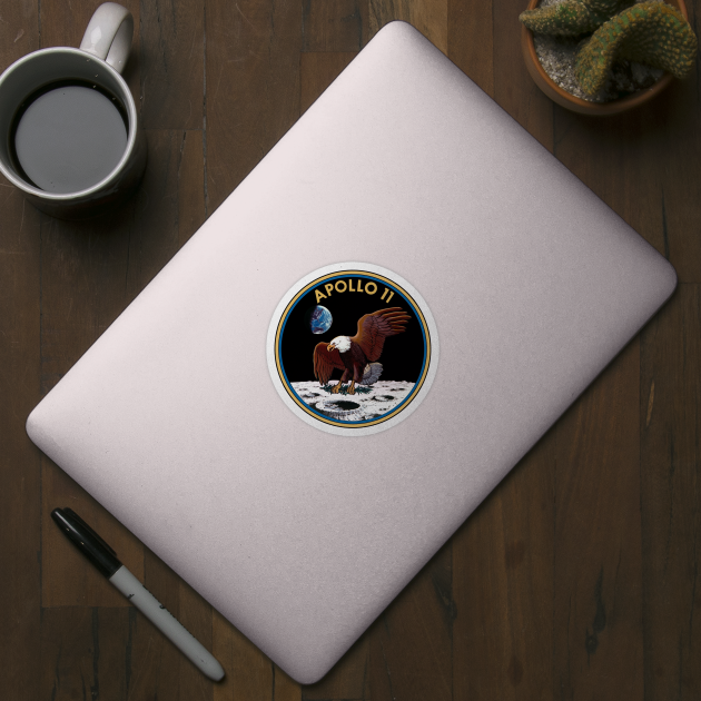 NASA Apollo 11 Insignia - Apollo 11 - Sticker | TeePublic