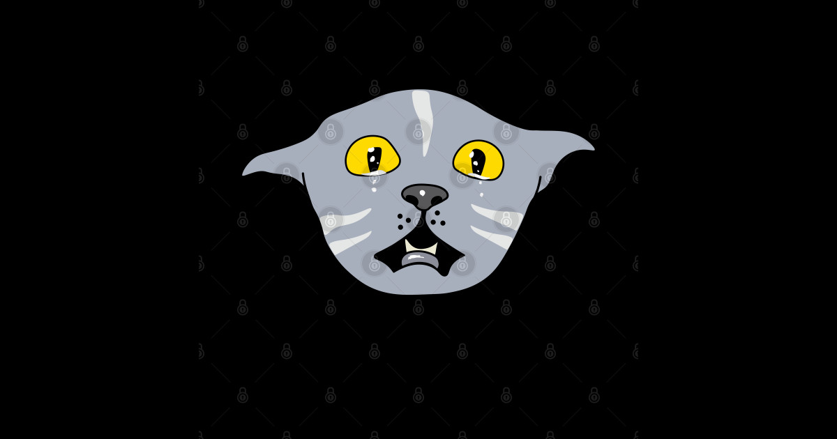 Teary eyed cat meme - Teary Eyed Cat - Pin | TeePublic