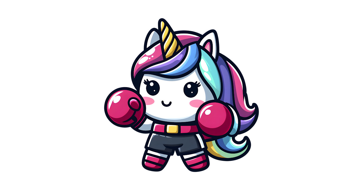 Boxing Unicorn Olympics 🥊🦄 - Knockout Cuteness! - Unicorn Lover - T ...