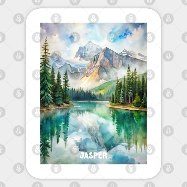 Jasper National Park - Jasper National Park - Sticker | TeePublic