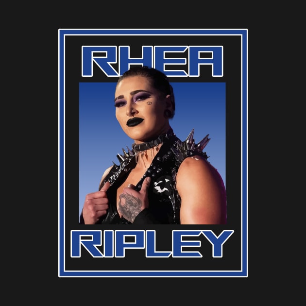 Rhea ripley blue theme part two - Rhea Ripley - T-Shirt | TeePublic