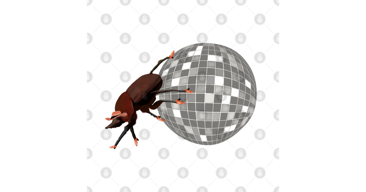 Funny Dung Beetle Disco Cowboy - Dung Beetle - T-Shirt | TeePublic