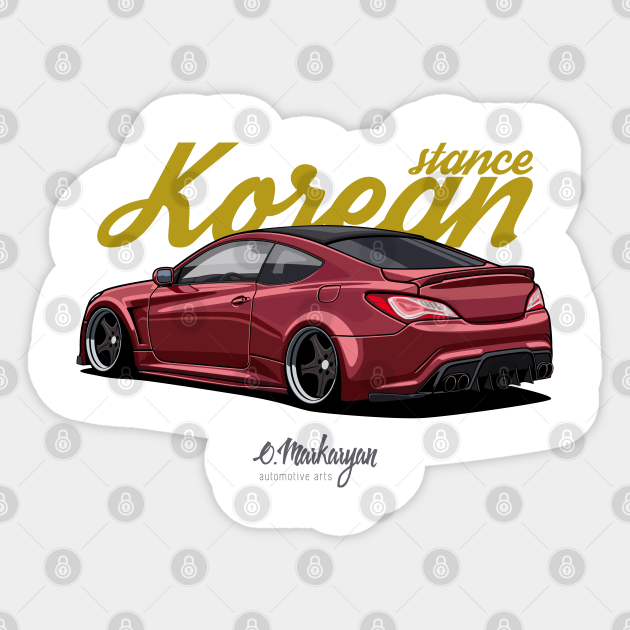 Genesis Coupe - Hyundai - Sticker | TeePublic