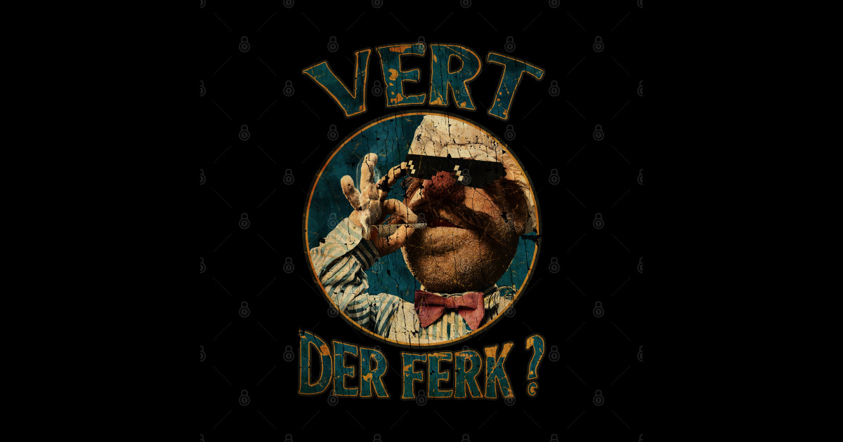 vert der ferk Retro Smoke - Vintage - Sticker | TeePublic
