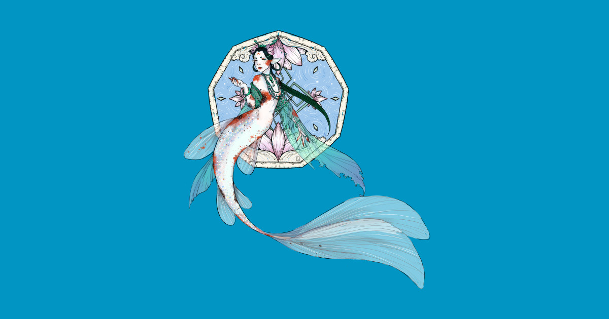 Jade Mermaid - Mermaid - T-Shirt | TeePublic