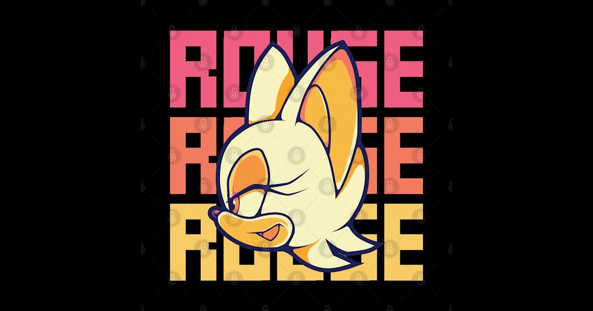 Rouge the bat pop art - Rouge Pop Art - Sticker | TeePublic