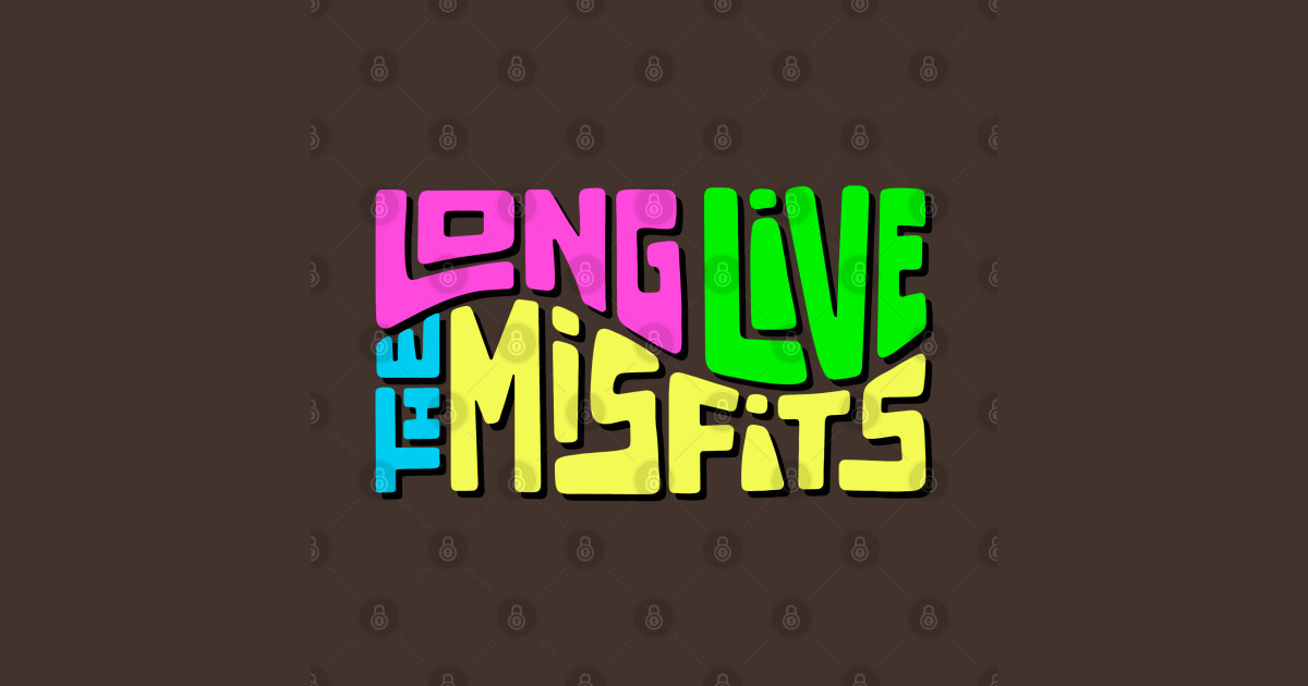 Long Live The Misfits Word Art - Misfits - T-Shirt | TeePublic