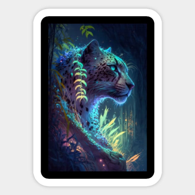 Panther Animal Portrait Painting Wildlife Outdoors Adventure - Panther ...
