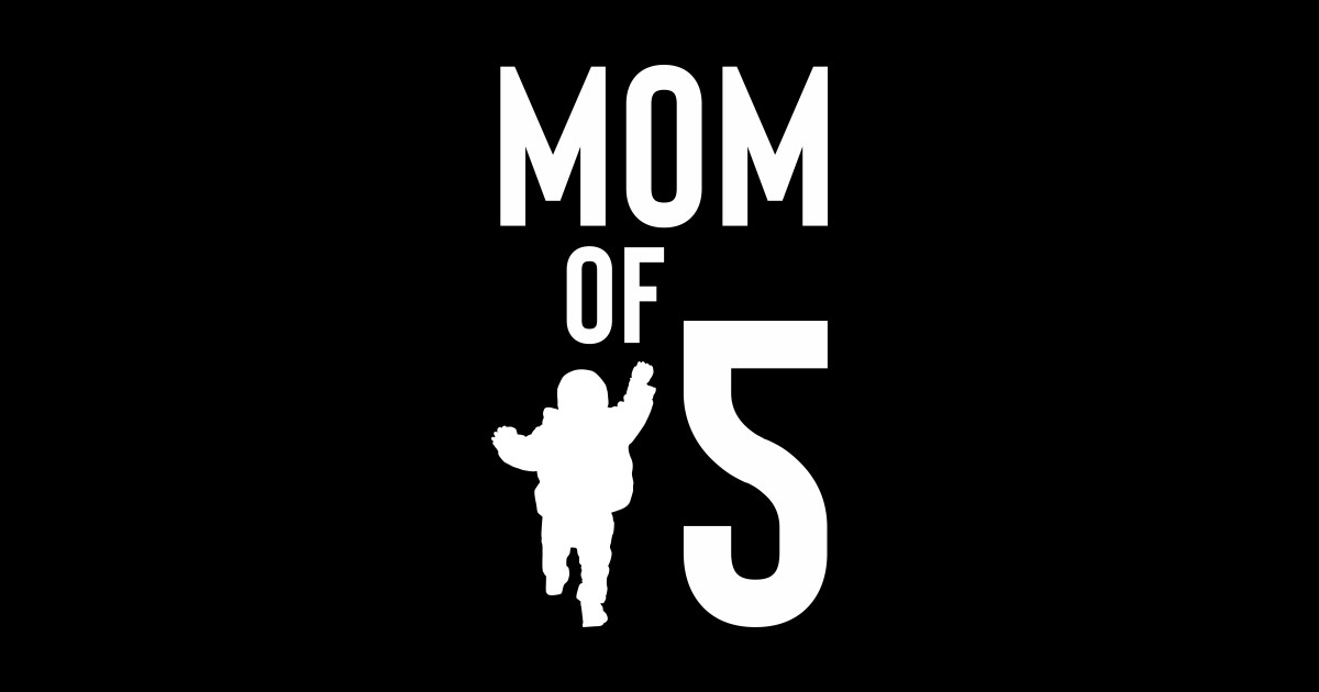 Mom of five - Mom Of 5 - Pillow | TeePublic