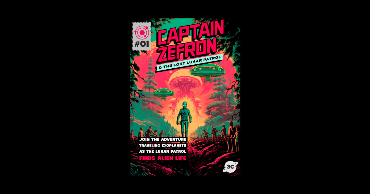 Captain Zefron & the Lost Lunar Patrol Comic - Christmas Gifts ...