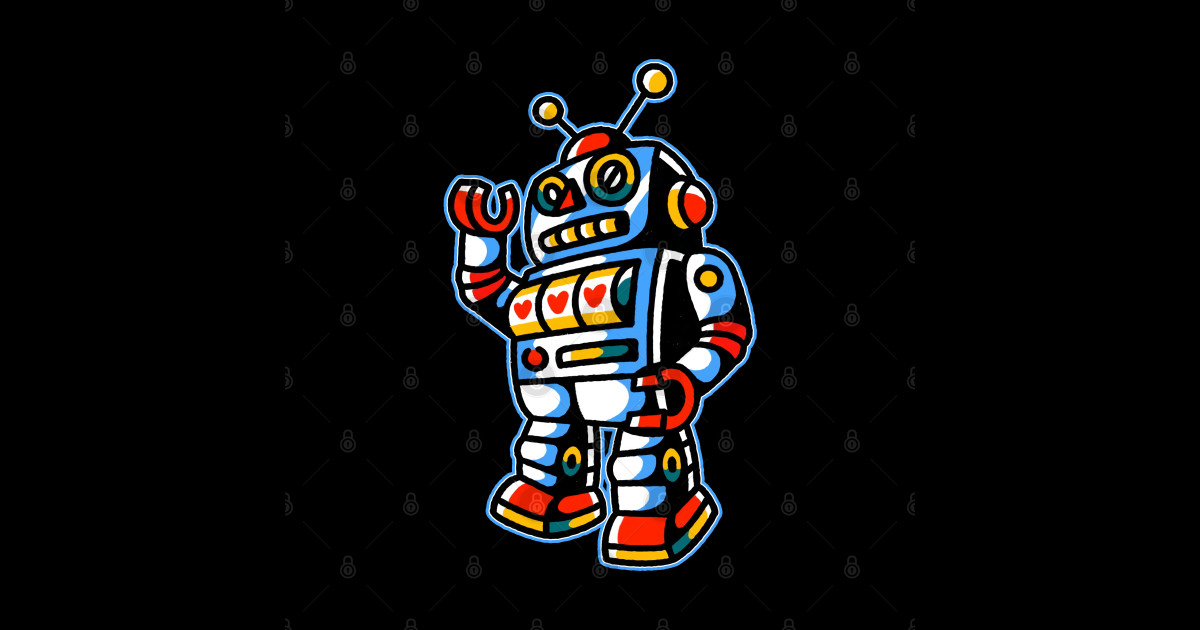 Robot Tattoo art - Robot - Sticker | TeePublic