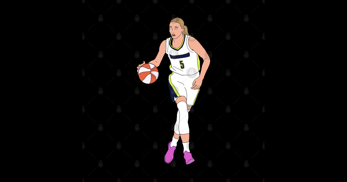 Paige Bueckers Cartoon - Wnba Basketball - Sticker | TeePublic