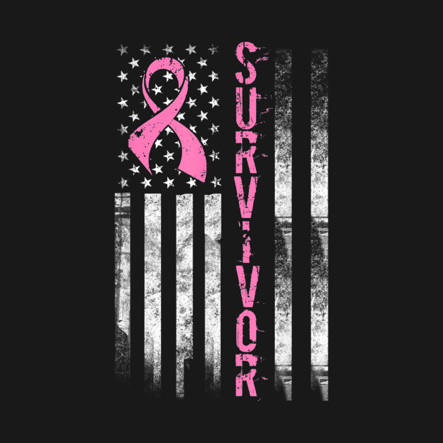 Cool Breast Cancer Survivor Women Pink Flag Breast Cancer Awareness
