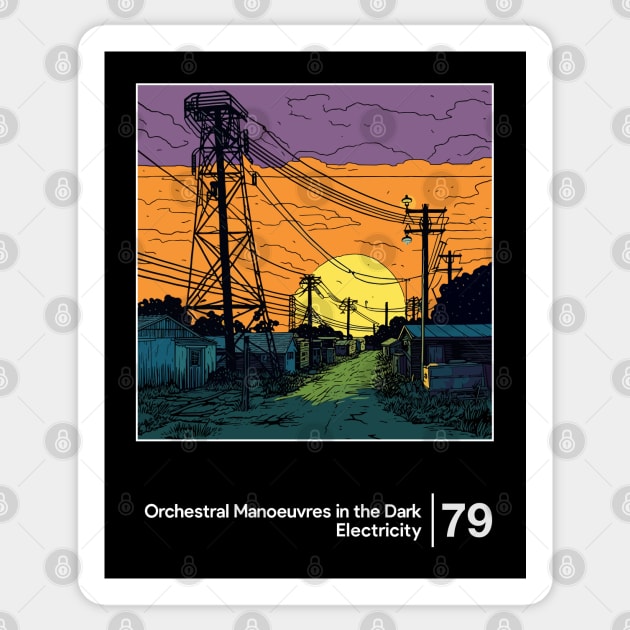 OMD - Electricity - Original Illustration Artwork - Omd - Sticker ...