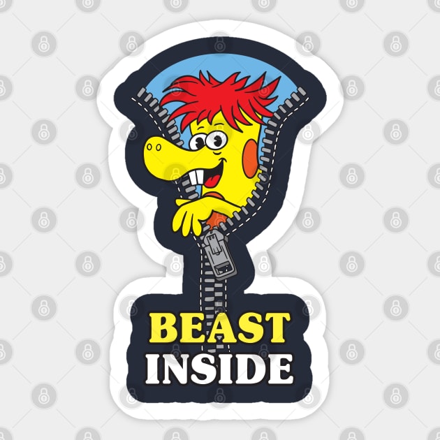 Crunch Berry Beast Inside - Crunch Berry Beast - Sticker | TeePublic