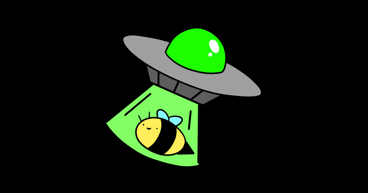 Bee Alien Abduction - Alien - Posters and Art Prints | TeePublic