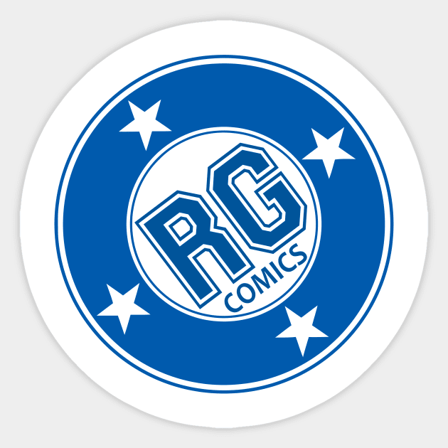 RG Bullet Logo Blue - Rogues Gallery - Sticker | TeePublic
