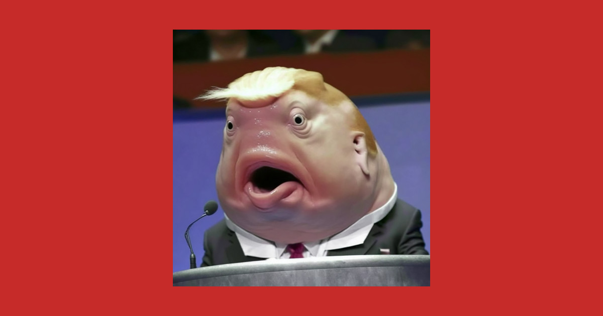 Blob Fish Trump Meme - Blob Fish - T-Shirt | TeePublic