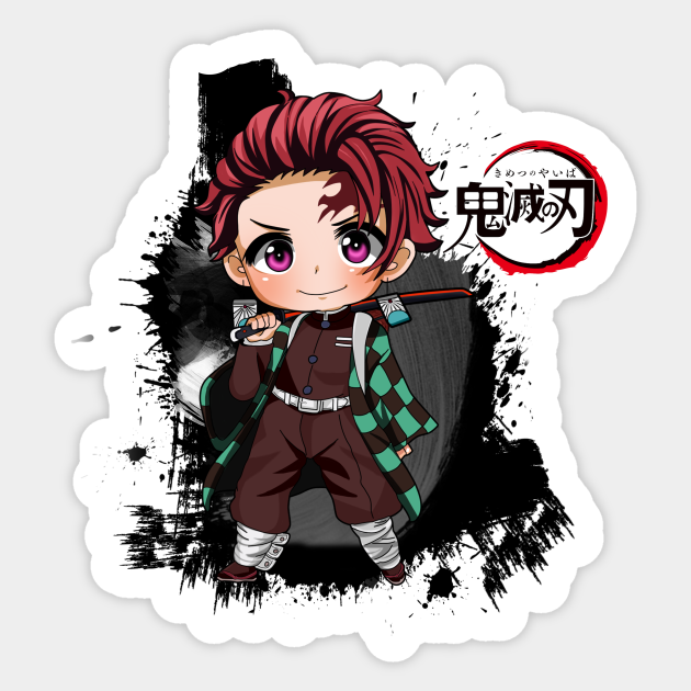 Tanjiro Kamado - Demon Slayer - Sticker | TeePublic