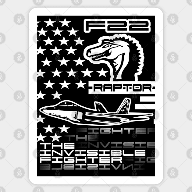 F22 Raptor BLACK - F22 Raptor - Sticker | TeePublic