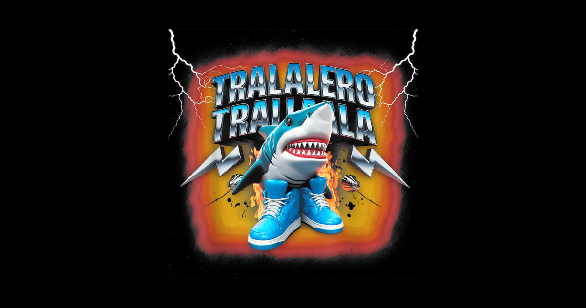 Tralalero Tralala Funny Bootleg Brainrot Italian Meme Kids - Funny ...