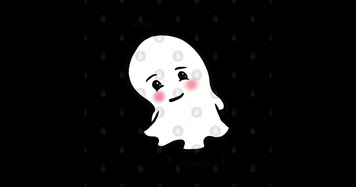 Spoopie Poopie - Cute Ghost - Sticker | TeePublic
