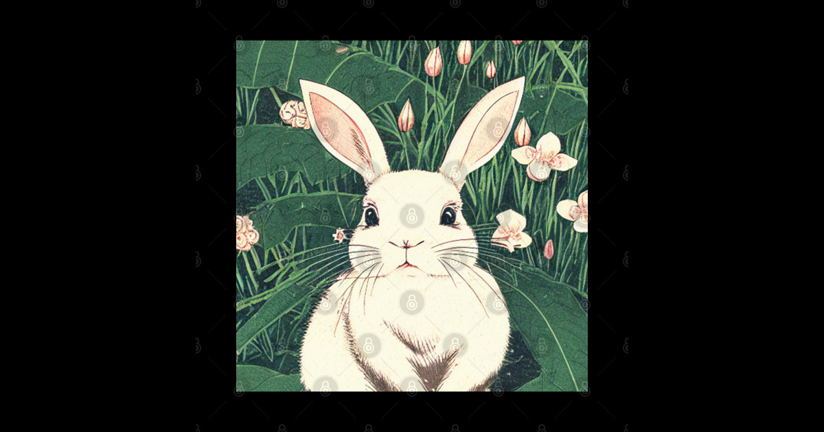 White American Sable Rabbit Cutie Pie Floral Bunny Mom - American Sable ...