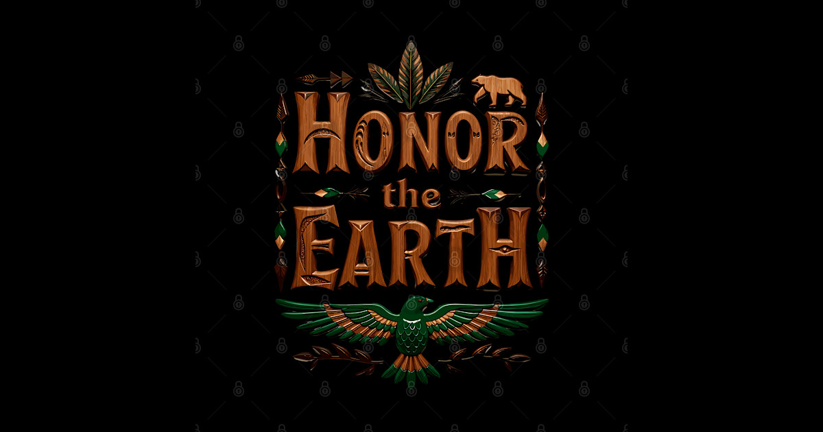 Honor the Earth Native American Nature Design - Native American Day ...