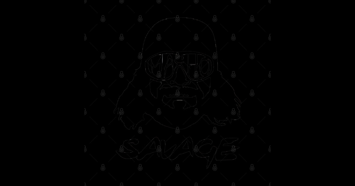 Macho Man Randy Savage Wrestling - Macho Man Randy Savage - Sticker ...