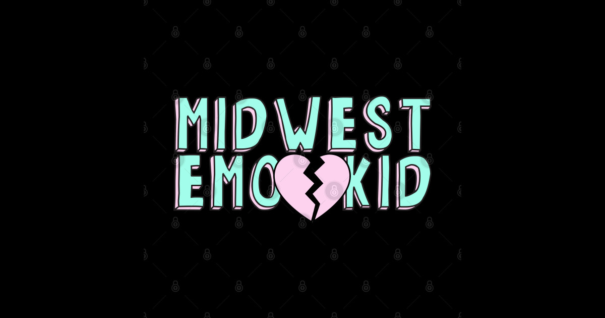 Midwest Emo Kid - Midwest Emo - Sticker | TeePublic