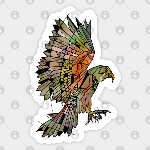 Kea Flying Bird - Parrot - Sticker | TeePublic