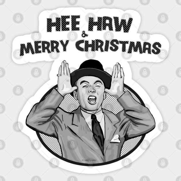 Hee Haw and Merry Christmas - Its A Wonderful Life - Sticker | TeePublic