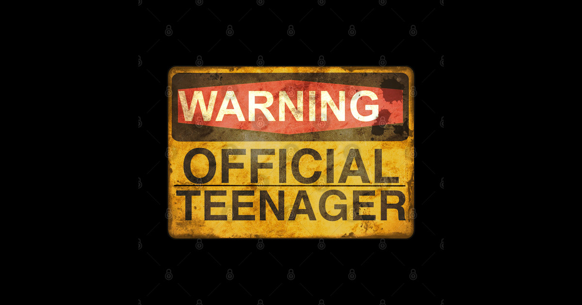 Warning official teenager - Birthday - Posters and Art Prints | TeePublic