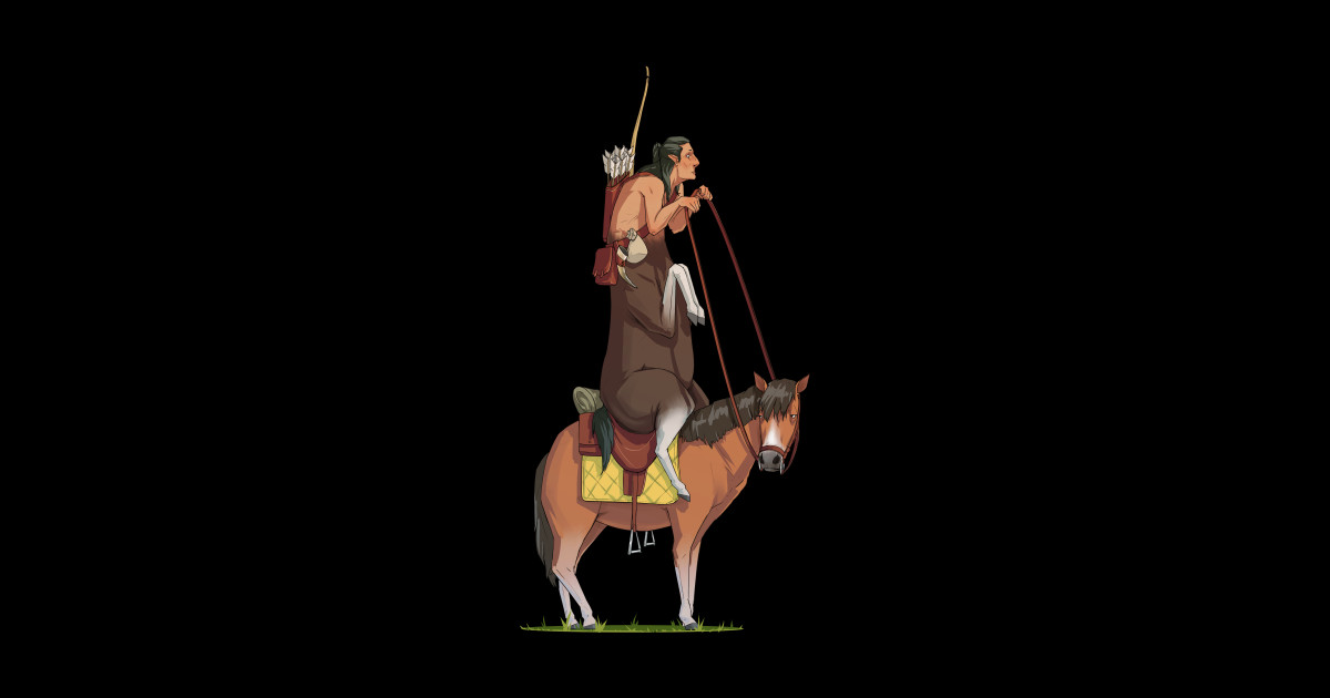 Centaur Riding a Horse - Centaur - Sticker | TeePublic