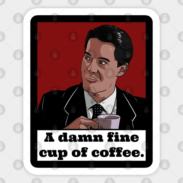 Twin Peaks - Agent Dale Cooper - Coffee - Agent Cooper - Sticker ...