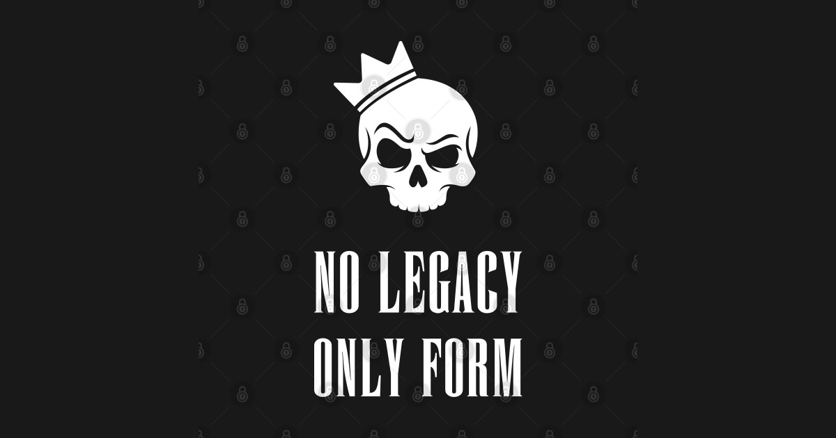 Dark Skull Crown Graphic. - No Legacy Only Form - T-Shirt | TeePublic