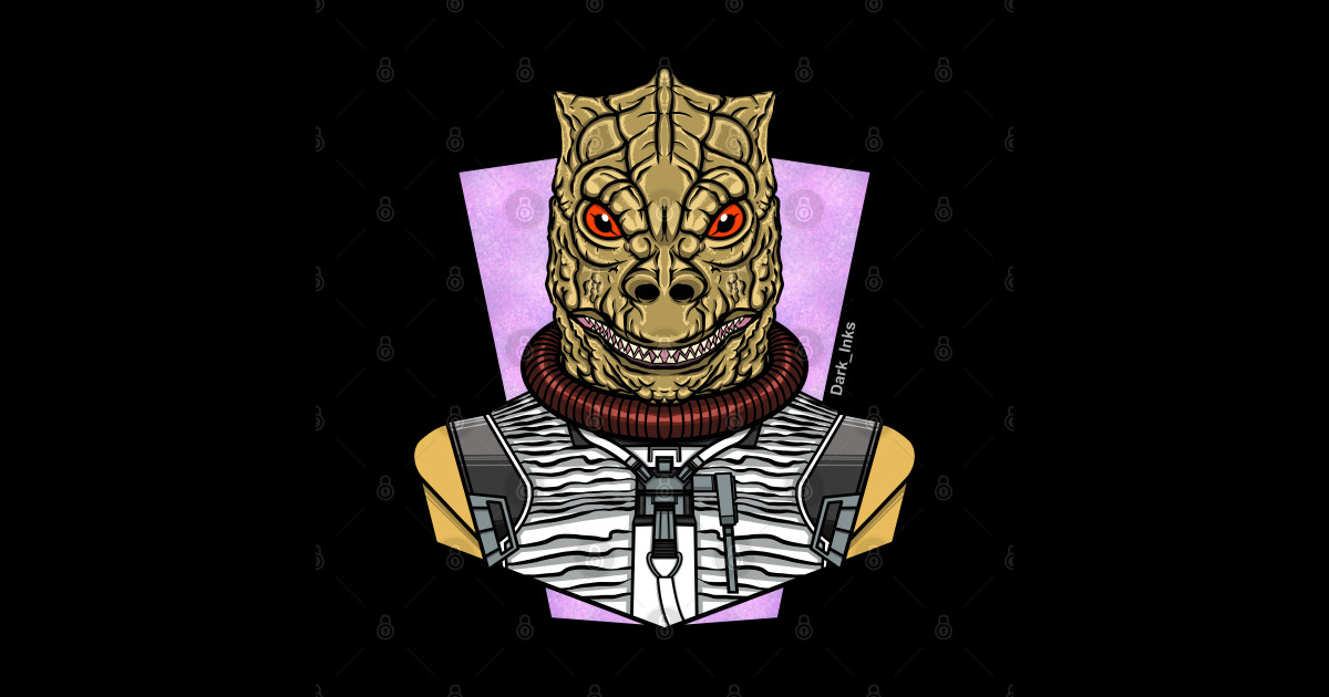 Bossk Bounty Hunter - Science Fiction - Sticker | TeePublic