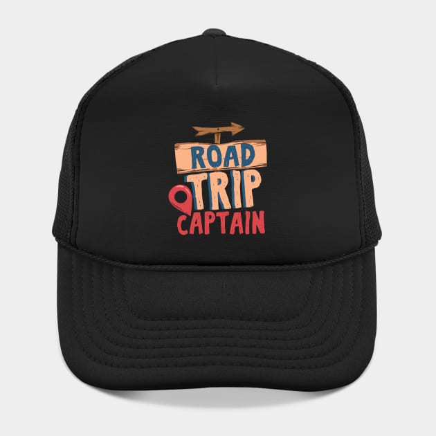 Road Trip Captain - Cool Travel Team gift - Road Trip - Hat | TeePublic