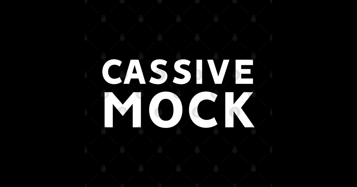 Cassive Mock - Cassive Mock - Sticker | TeePublic