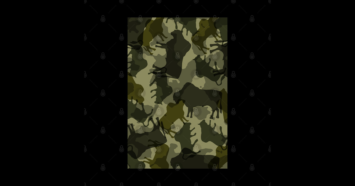 bull camouflage - Bull - Sticker | TeePublic